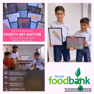 Artistic support from Shailen and Nayan | Slough Foodbank