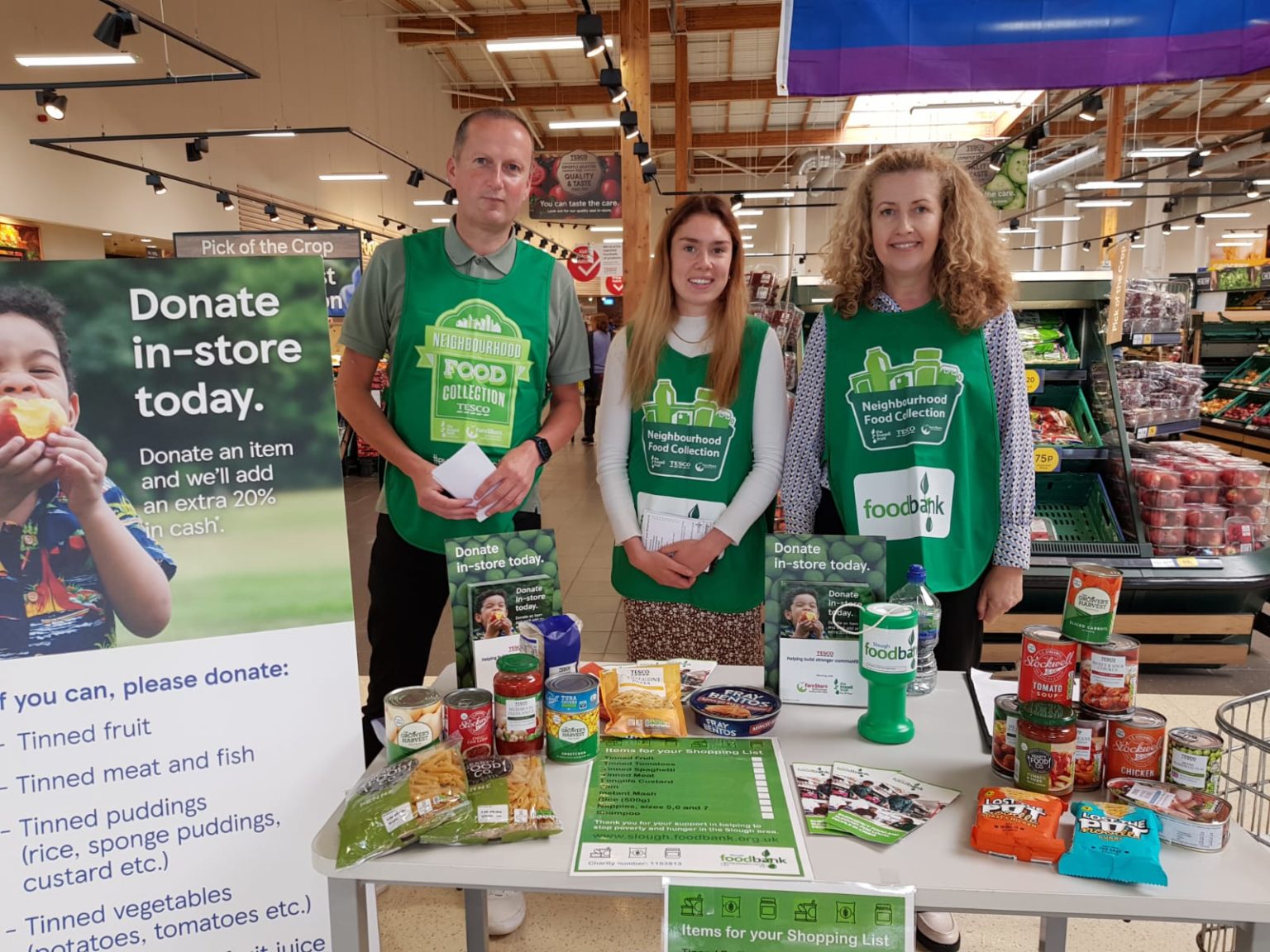 Tesco Taplow & Slough summer collection – 2,580kg food donated | Slough ...