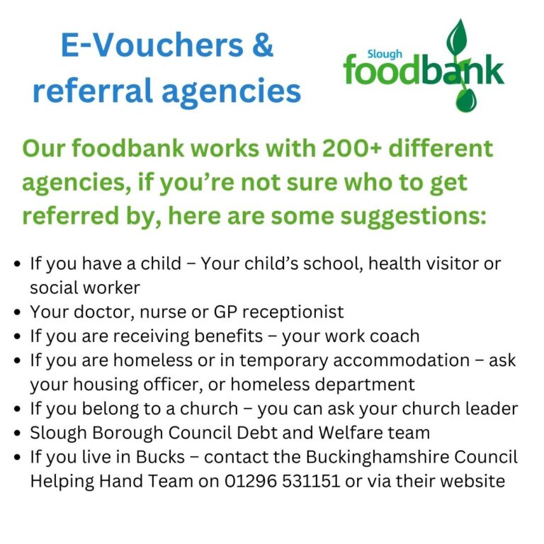 Foodbank e-vouchers | Slough Foodbank